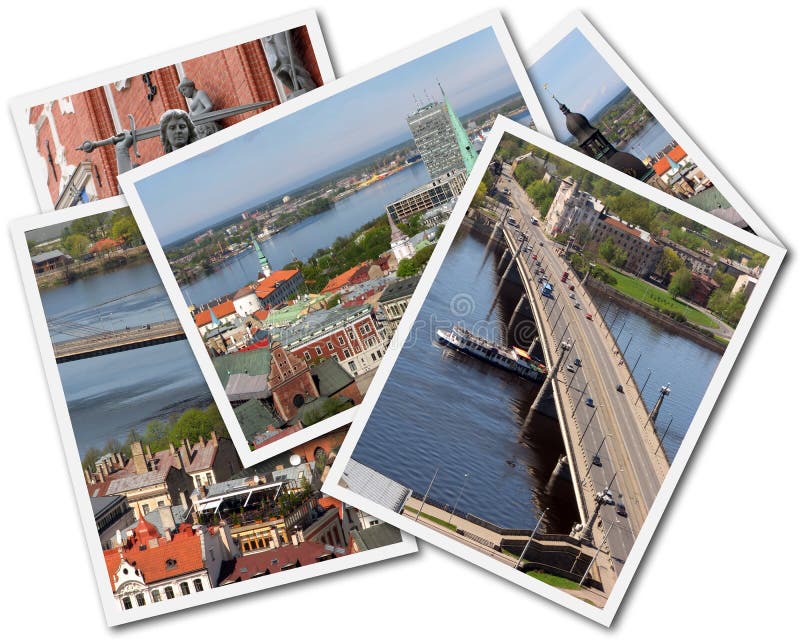 Collage de Riga foto de archivo. Imagen de europa, turismo - 33490470