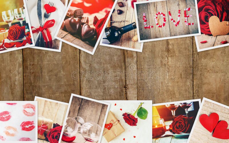 Collage Del Amor Y Del Romance Imagen de archivo - Imagen de amor ...