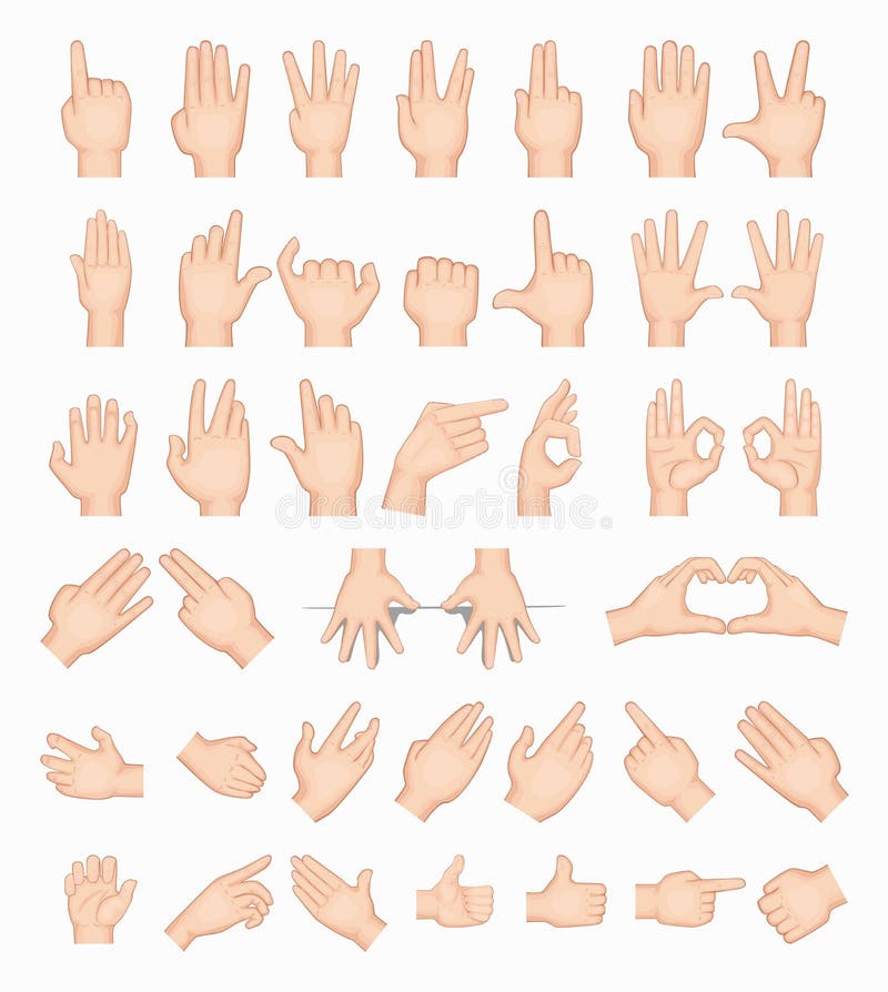 Faire Des Gestes Des Mains Main Avec Compter Des Gestes, Signe D'index ...