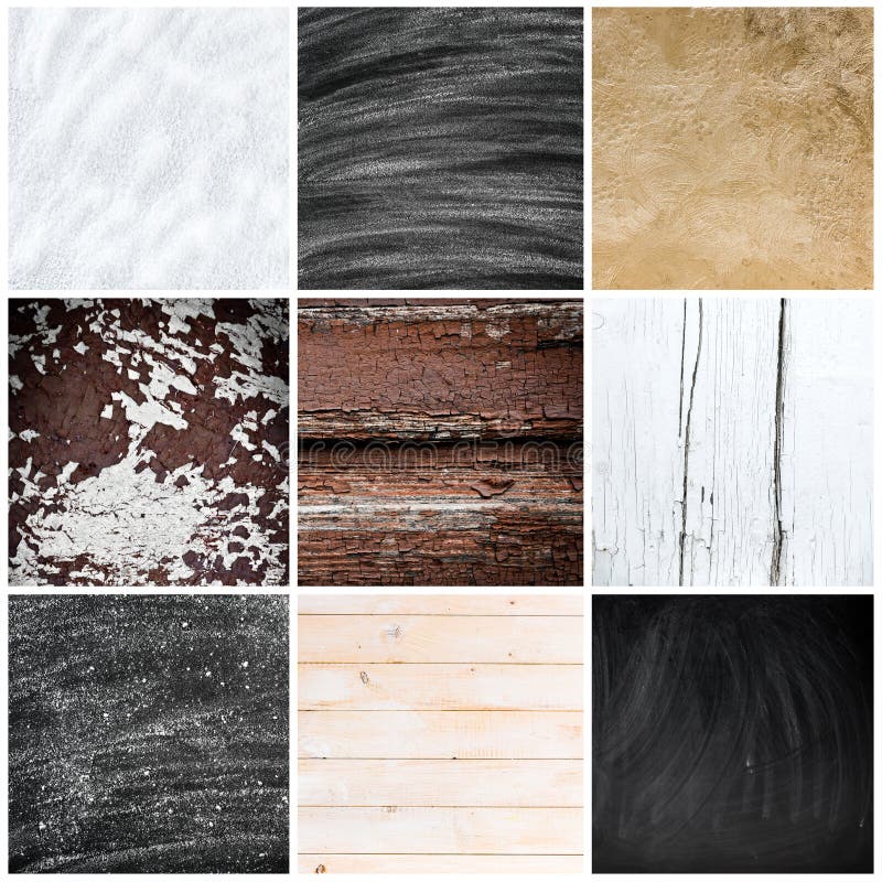 Collage of Different Backgrounds Stock Photo - Image of dirty ...