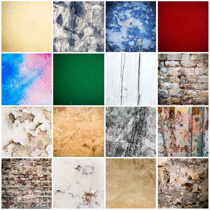 Collage of Different Backgrounds Stock Photo - Image of decay, empty ...