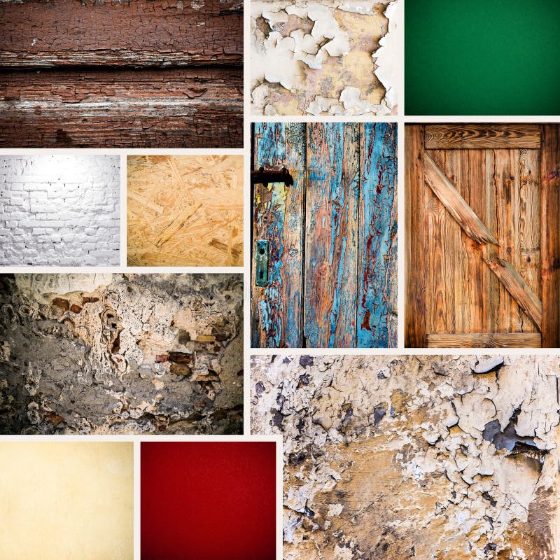 Collage of Different Backgrounds Stock Photo - Image of abstract ...