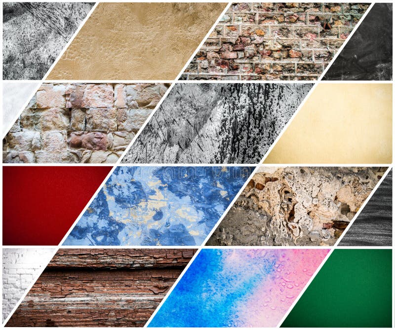Collage of Different Backgrounds Stock Photo - Image of antique, board ...