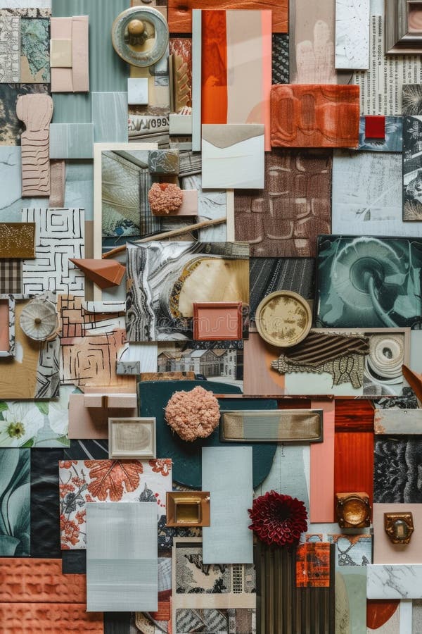 A Collage of Different Colors of Tiles. Perfect for Interior Design ...