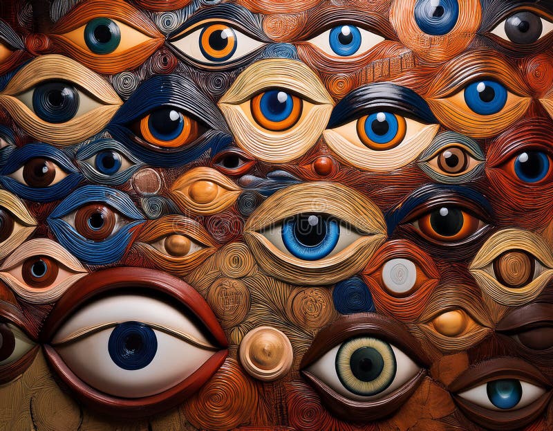 A Collage of Different Cultural Symbols Interpreted As Eyes ...