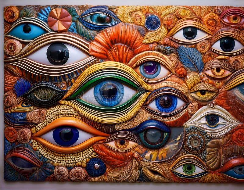 A Collage of Different Cultural Symbols Interpreted As Eyes ...