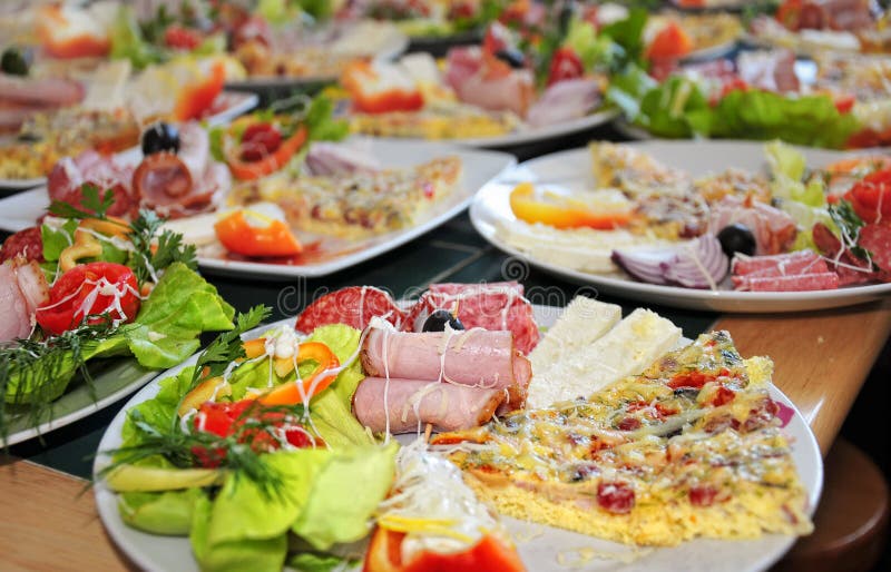 Collage of Different Fast Food Products .Feta Chee Stock Photo - Image ...