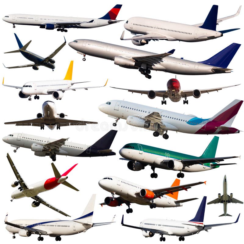 Airplanes collage stock photo. Image of flyed, blue, land - 14555152