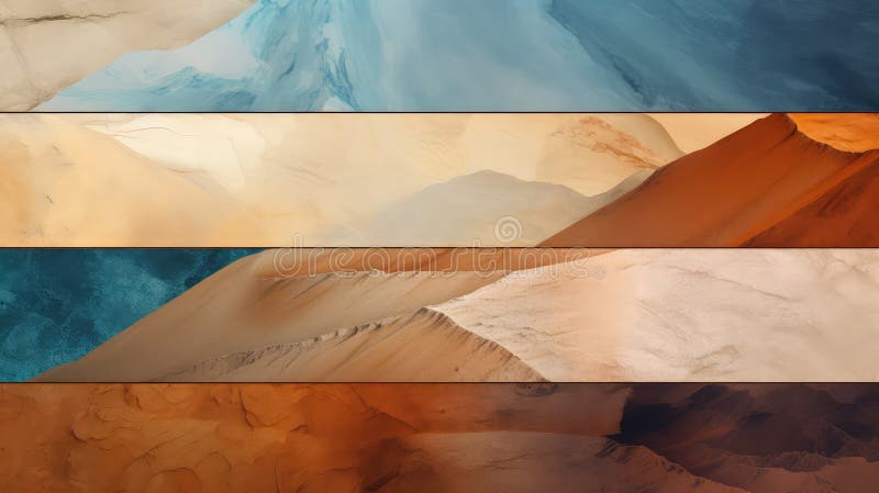 A Collage of Different Natural Earth Textures Mixed in a Beautiful ...