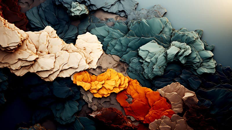 A Collage of Different Natural Earth Textures Mixed in Beautiful ...