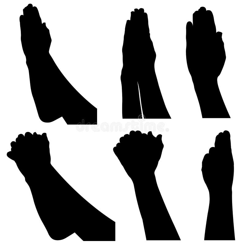 Praying Hands Silhouette