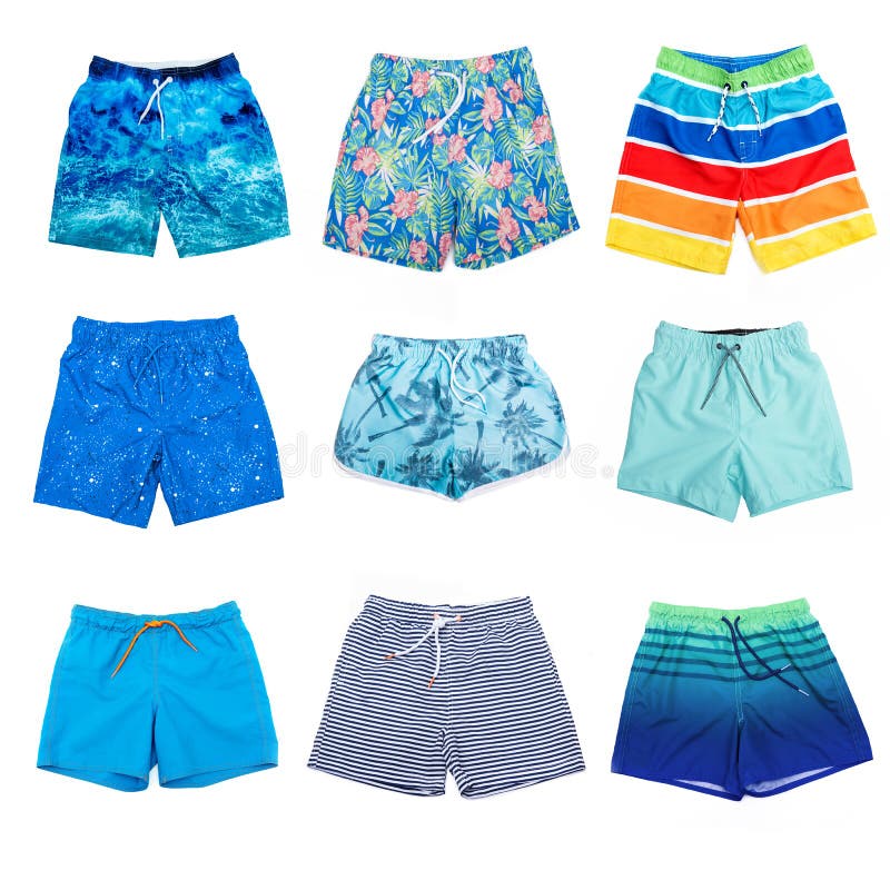 Collage of Different Shorts for Boys Stock Photo - Image of textile ...