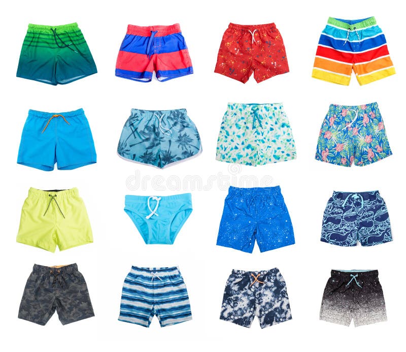 Collage of Different Shorts for Boys Stock Photo - Image of wear ...