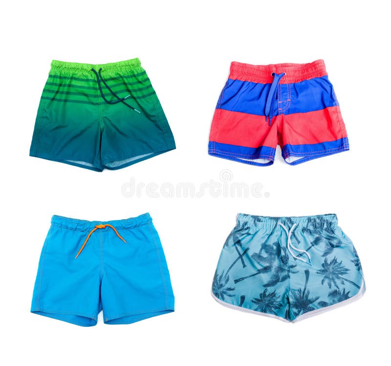 Collage of Different Shorts for Boys Stock Photo - Image of seductive ...