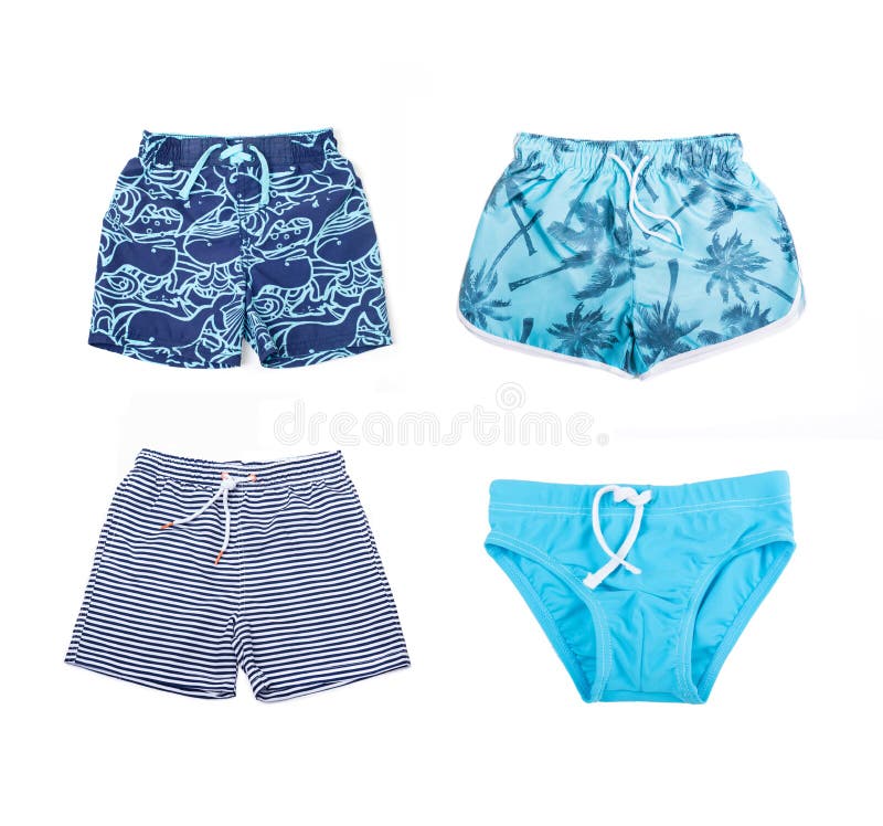 Collage of Different Shorts for Boys Stock Photo - Image of male ...