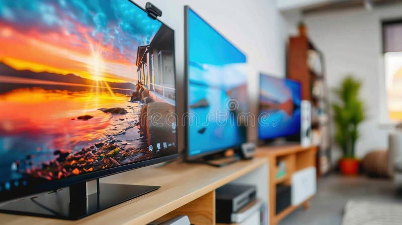 A Collage of Different Sized Computer Monitors Showcases Various Forms ...