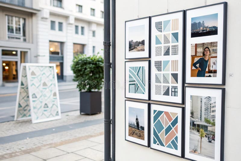 Collage of Digital Photo Frames Stock Illustration - Illustration of ...