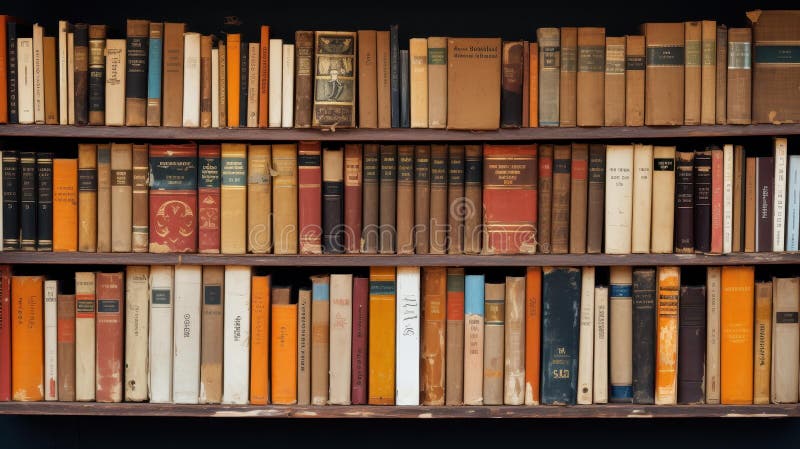 A Collage of Diverse Books in a Modern Library Setting Stock ...