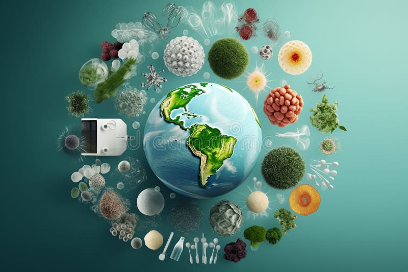 Collage of Diverse Healthrelated Symbols Forming Stock Illustration ...