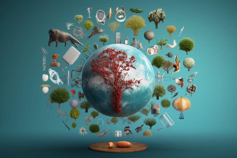 Collage of Diverse Healthrelated Symbols Forming Stock Illustration ...