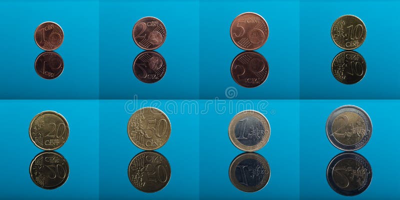 Collage Eight Euro Coins Stock Photos - Free & Royalty-Free Stock ...