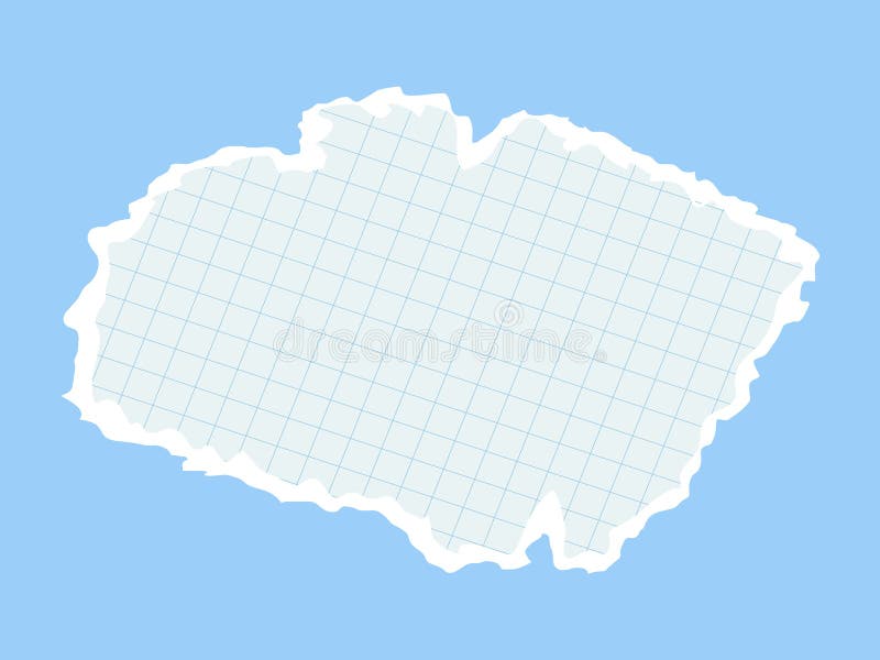 Collage Element Torn Sheet of Paper. Vector Drawing of a Torn Piece of ...