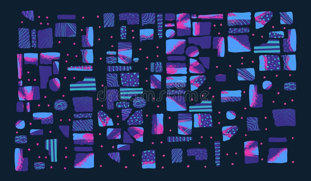 Set of Random Design Elements. Vector Collection. Stock Vector ...