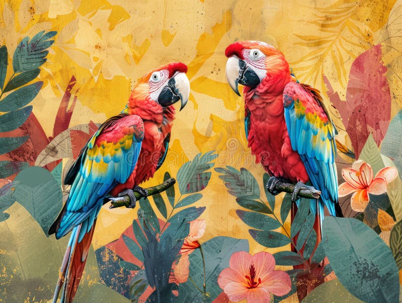 Parrot Collage Stock Illustrations – 750 Parrot Collage Stock ...