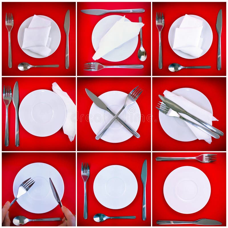 Collage of forks stock photo. Image of collection, banquet - 23041622