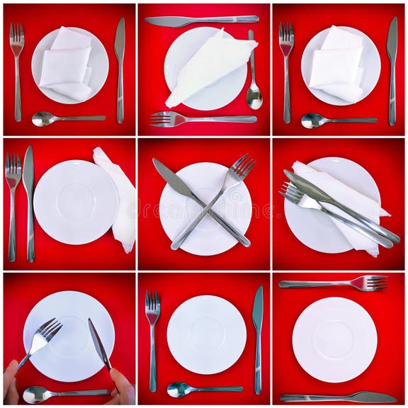 Collage of forks stock photo. Image of collection, banquet - 23041622