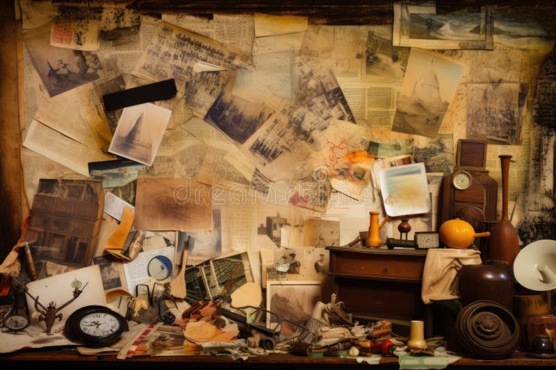 Collage with Images from Nature and Text Overlay Stock Illustration ...