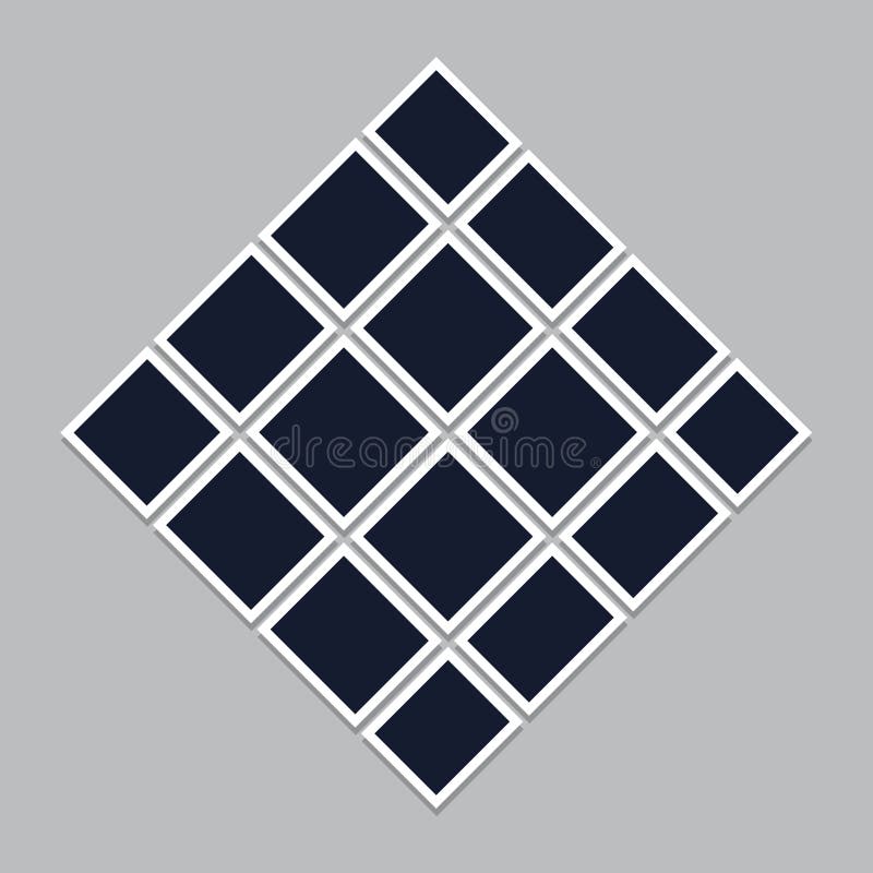 Collage Frames Template Flat Design Background Stock Vector ...