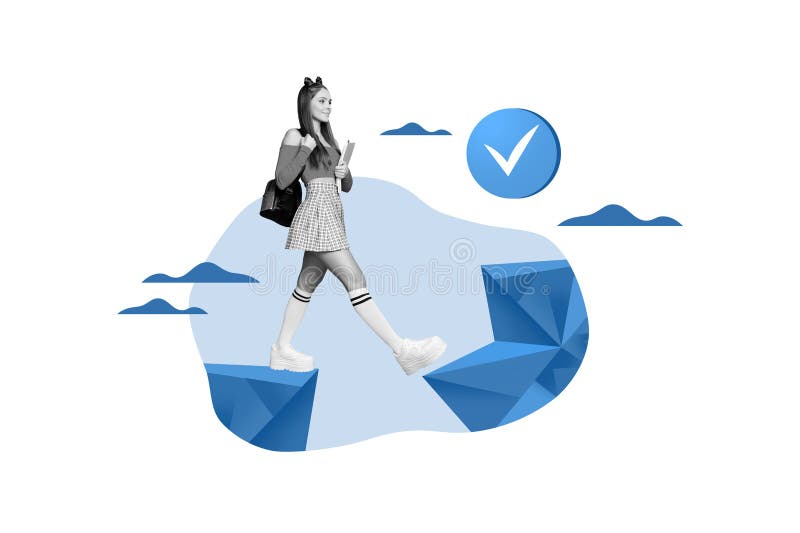 Collage of Girl Successfully Confident Barrier Easy Way Solution ...