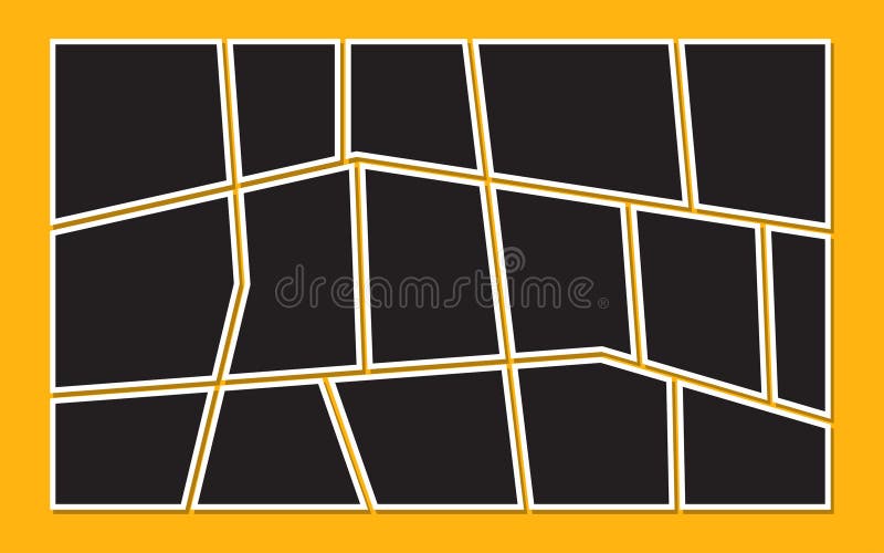 Collage Grid Photo Effect Vector Art Stock Vector - Illustration of ...