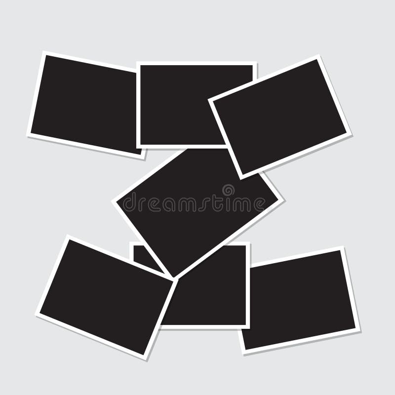 Collage Grid Templates and Photo Frame Seamless Patterns Stock Vector ...