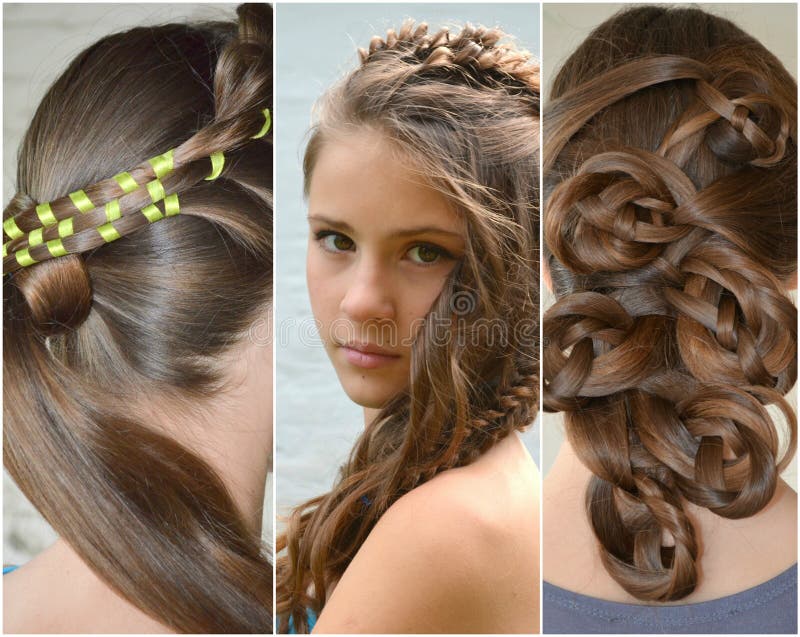 Collage - hairstyle stock image. Image of hairdressing - 72031783