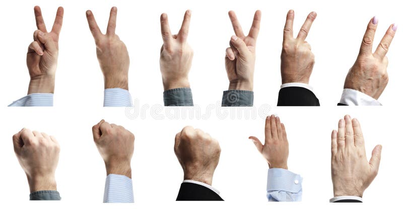 Collage of hands stock photo. Image of isolated, business - 22556566