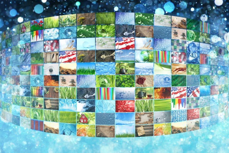 Collage of Images Background Stock Photo - Image of sequence ...