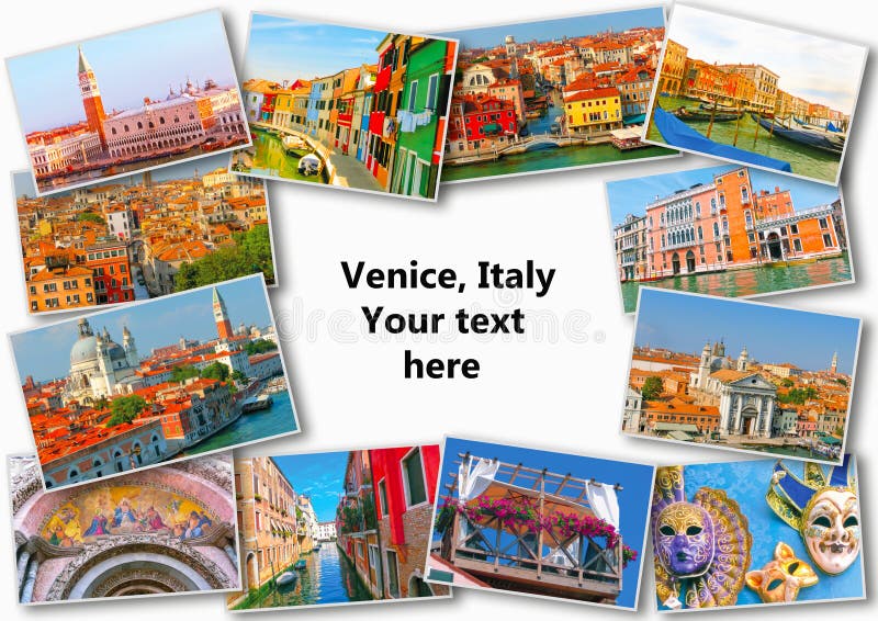 Collage of Images from Venice Stock Photo - Image of lagoon, europe ...