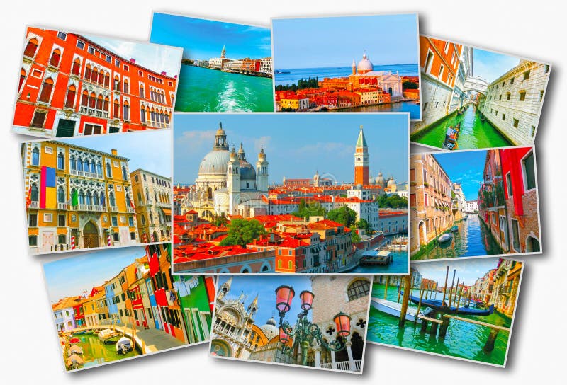 Collage of Images from Venice Stock Photo - Image of europe, island ...