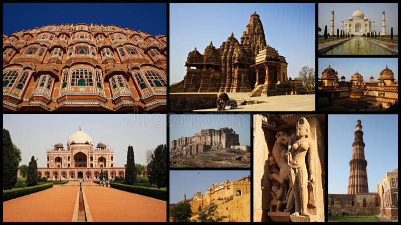 Collage of India stock photo. Image of humayum, vacation - 60339288