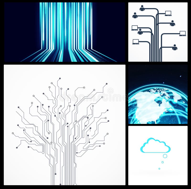 Collage, Information Technology and Networking with Global Computer ...