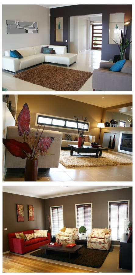 Collage of interiors stock image. Image of design, decor - 4766987