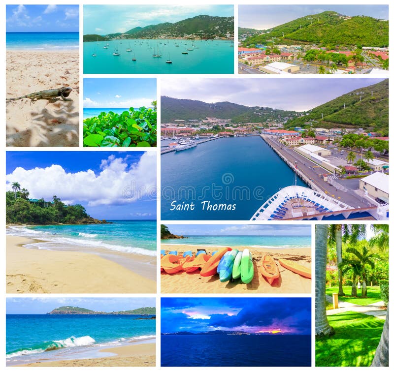 Collage Island St Thomas Usvi Stock Photos - Free & Royalty-Free Stock ...