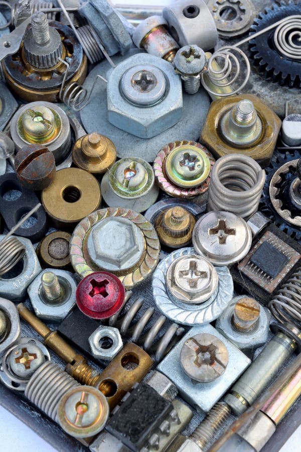 Collage stock photo. Image of tool, used, nuts, metal - 64624452