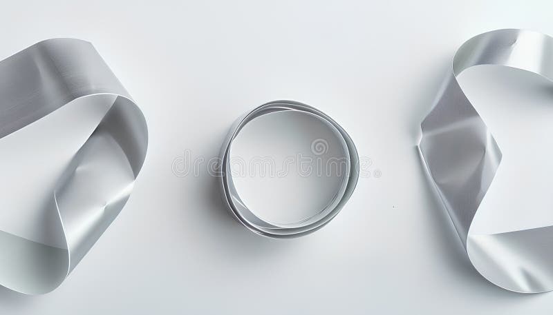 Collage with Light Grey Insulating Tape on White Background, Different ...