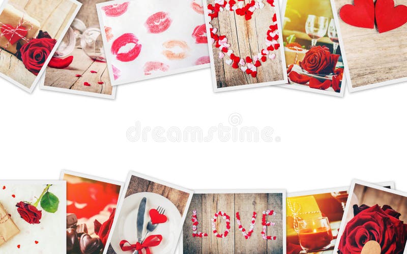 Collage of Love and Romance. Stock Photo - Image of love, happiness ...