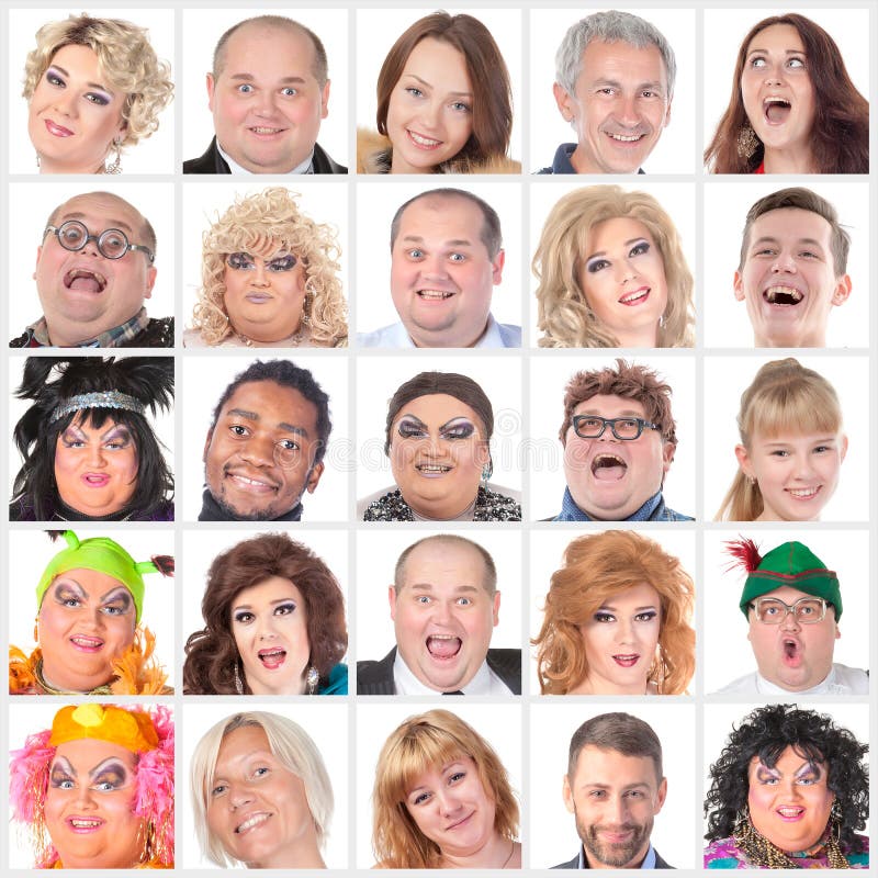 Collage of Many Different Happy Human Faces Stock Image - Image of ... Collage of Many Different Happy Human Faces Stock Image - Image of ...