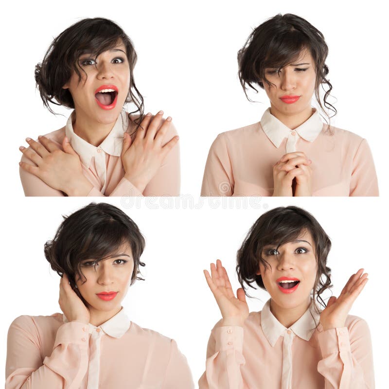 Range of expressions stock image. Image of passport, shot - 9146041