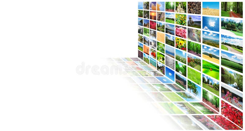 Collage of many photos stock photo. Image of grass, outdoors - 23498496